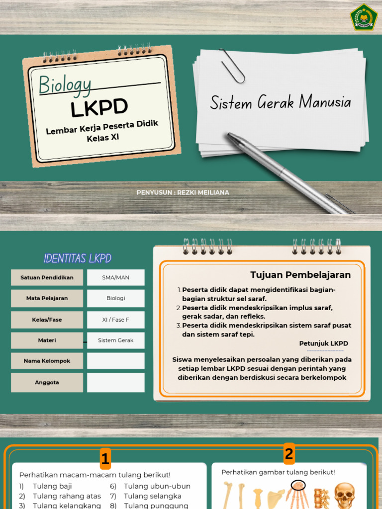 LKPD Sistem Gerak 1 | PDF
