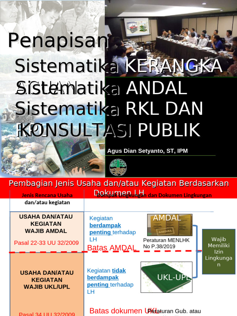 Pelingkupan - Sistematika KA - ANDAL - RKL&RPL - PKM | PDF