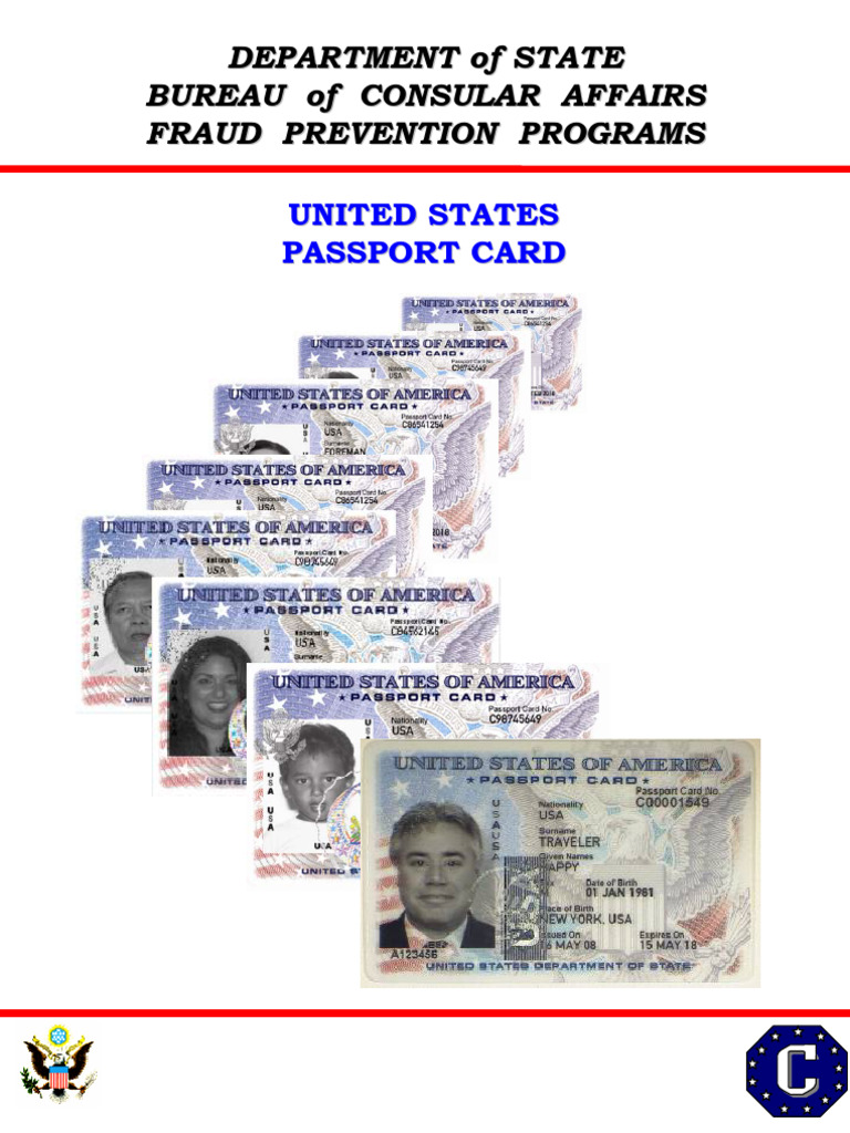 U.S. Passport Card Overview 2008 | PDF | Passport | Radio Frequency ...