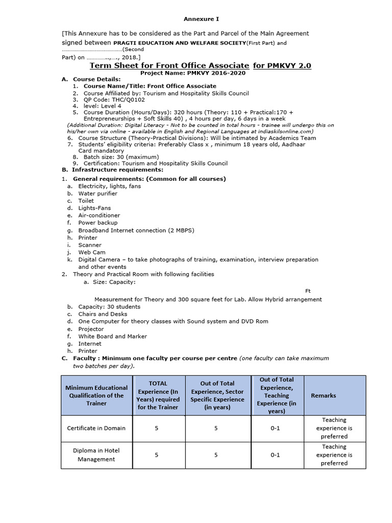 Term Sheet For Front Office Associate 002 | PDF | Computing