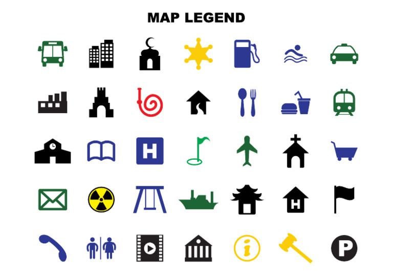 Map Legend Vector Peta Legenda | PDF