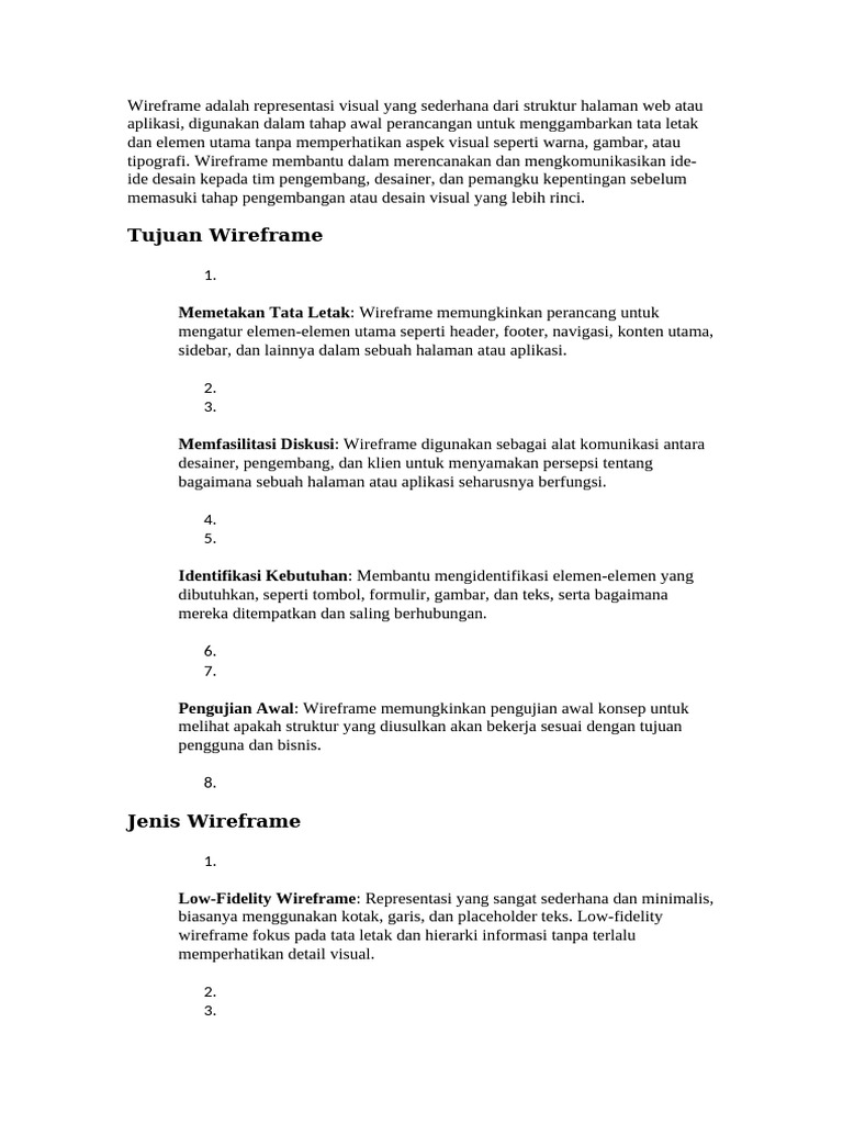 Materi Wireframe | PDF | Komputer
