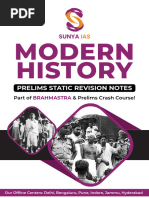 Modern Indian History Overview Notes | PDF | British Raj