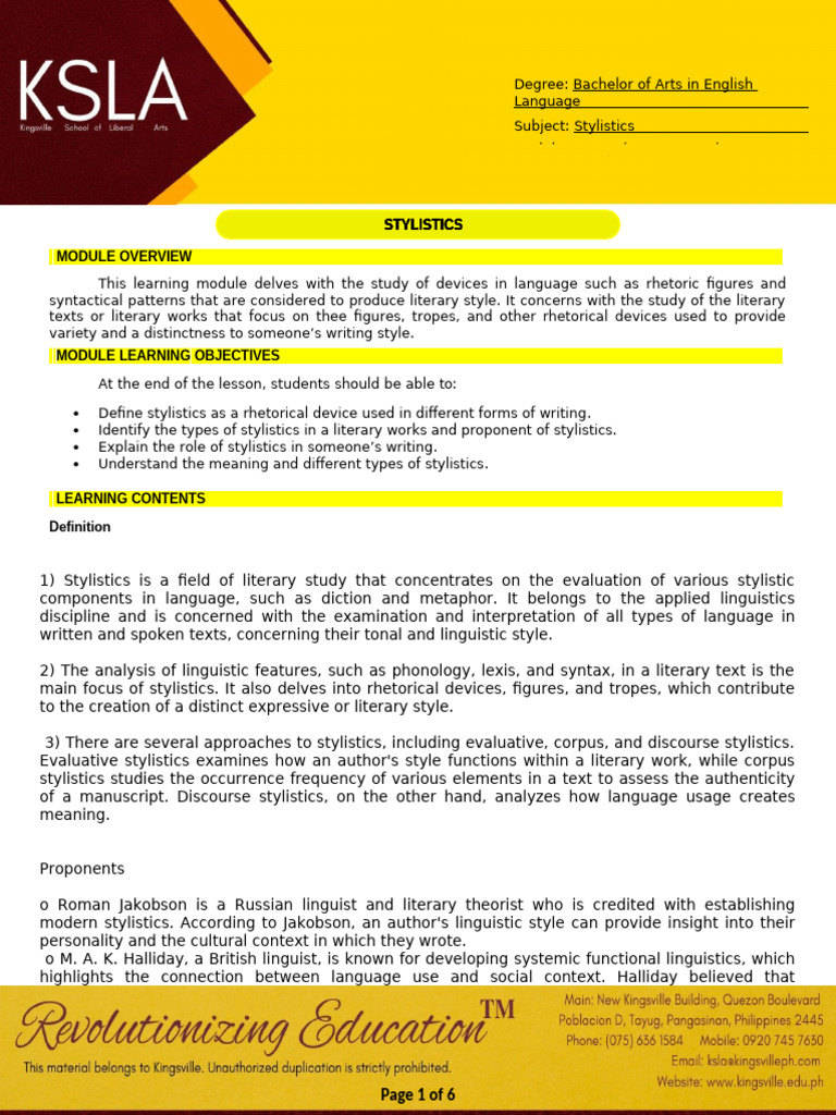 Sample Module | PDF | Linguistics | Discourse