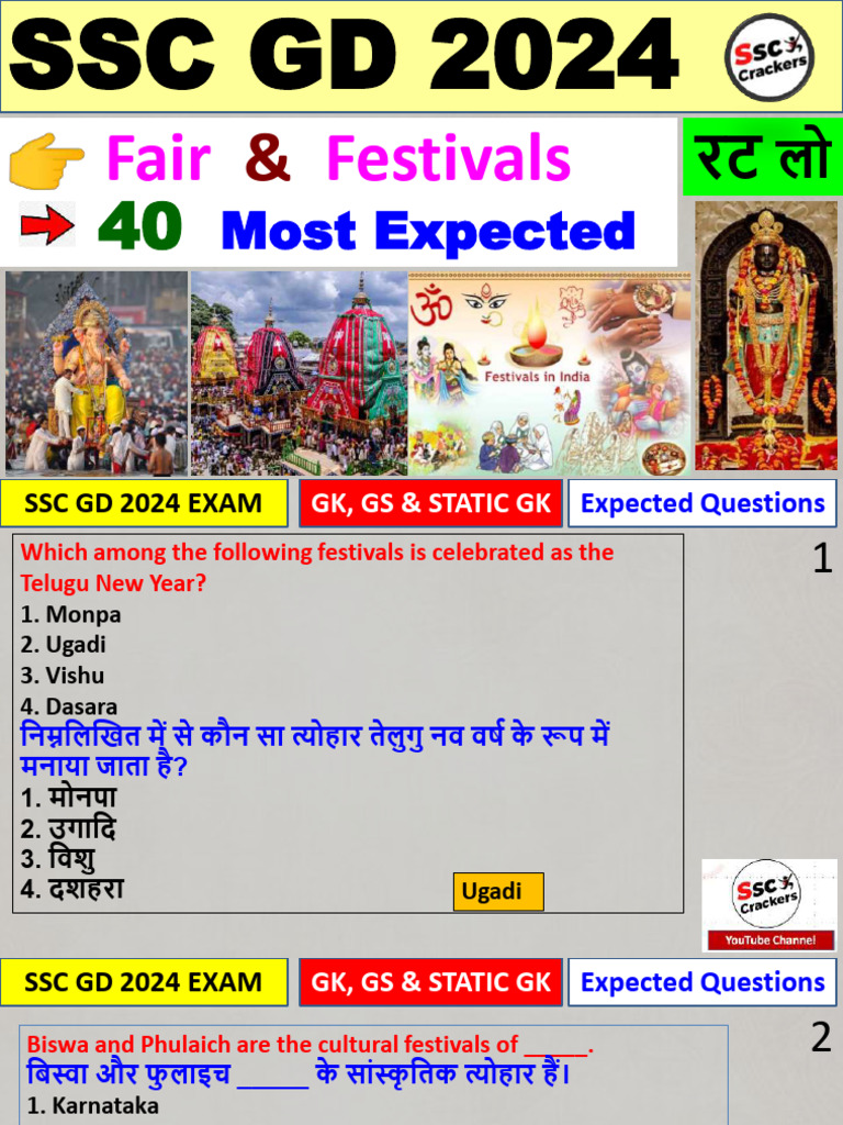 Topic-5 Fair & Festivals | PDF