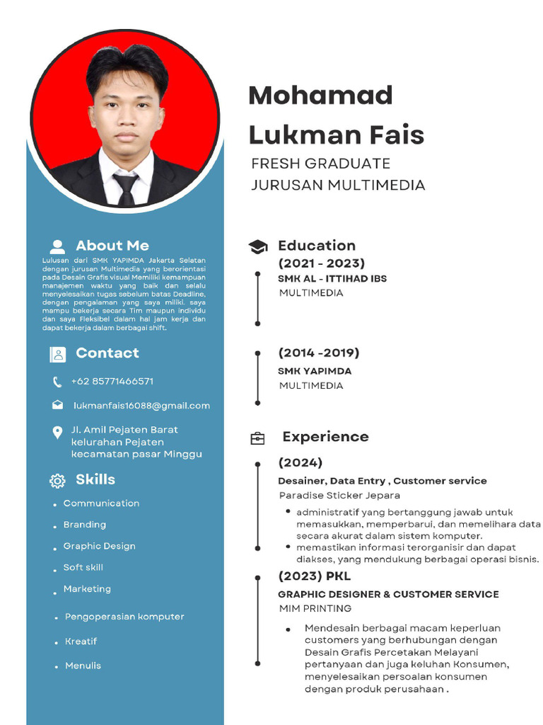 CV Lukman Fais Multimedia | PDF