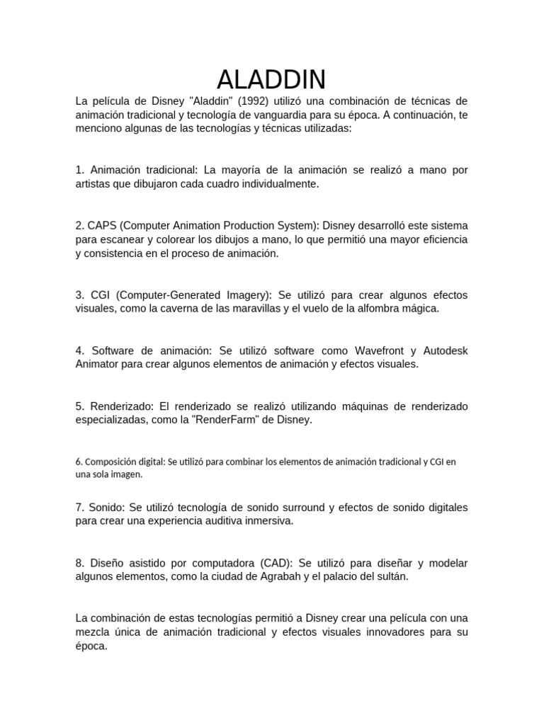 Software en La Producción de ALADIN Y TINKERBELL | PDF | Autodesk Maya ...