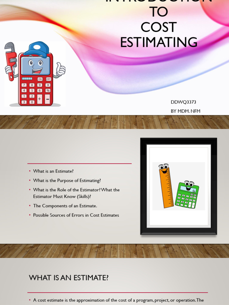 Intro Cost Estimating | PDF | Cost | Specification (Technical Standard)