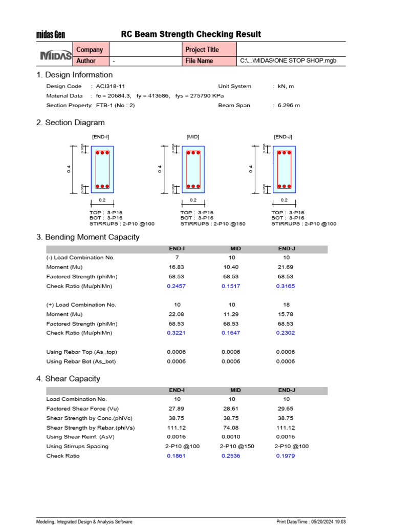 Midas Gen: 1. Design Information | PDF | Continuum Mechanics | Applied ...