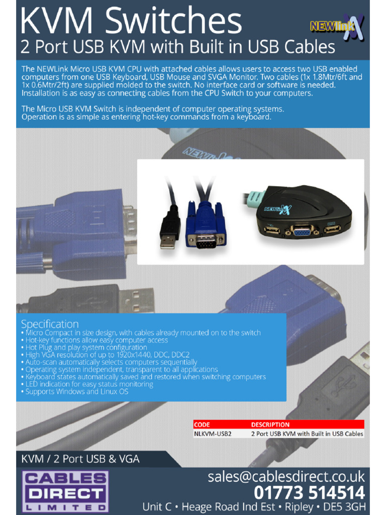 Newlink KVM Switch | PDF