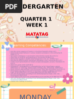 Kindergarten Learning Activity Sheet Q3 Week5 | PDF