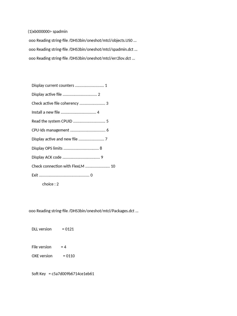 Spadmin Command | PDF | Session Initiation Protocol | Telecommunications