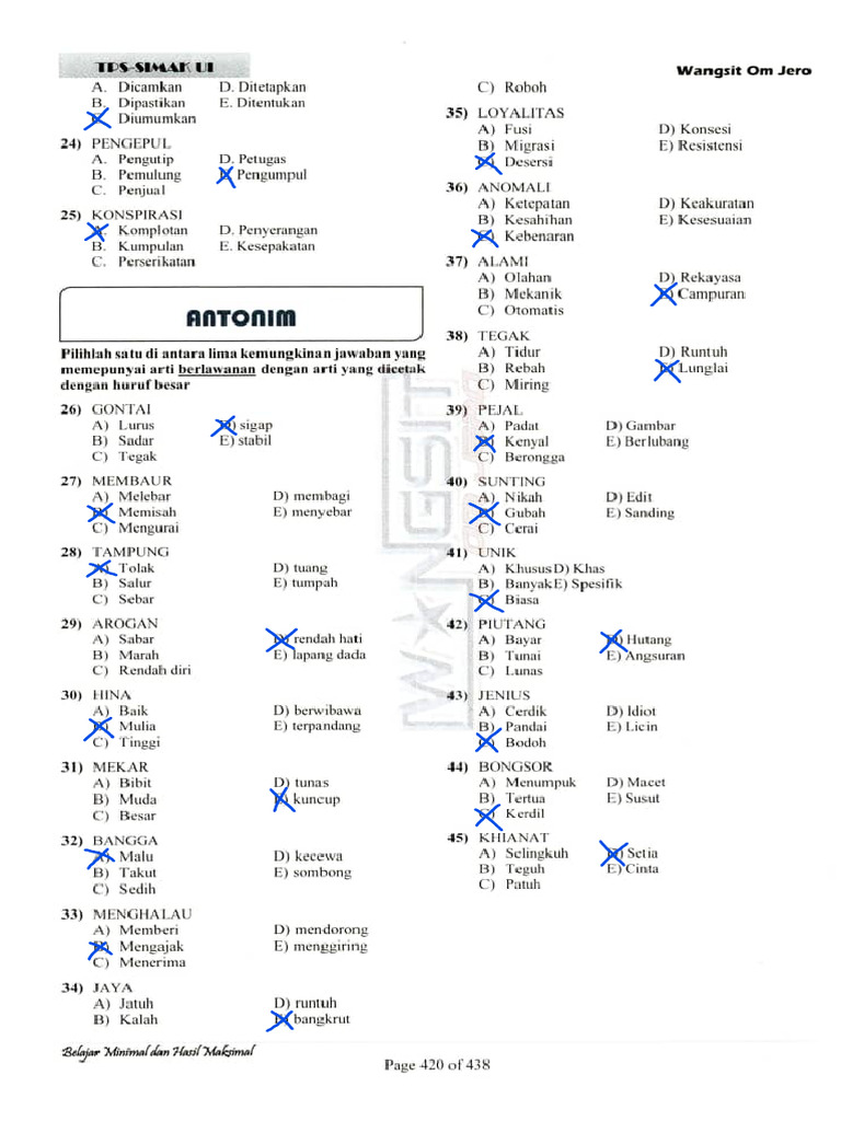Wangsit Om Jero Simak Ui 2024-437 | PDF
