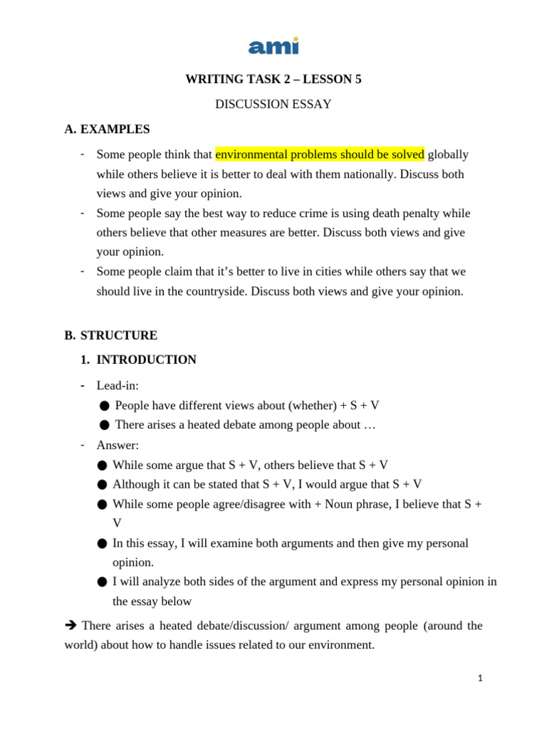 Discussion Essay Writing Guide | PDF | Reason | Argument