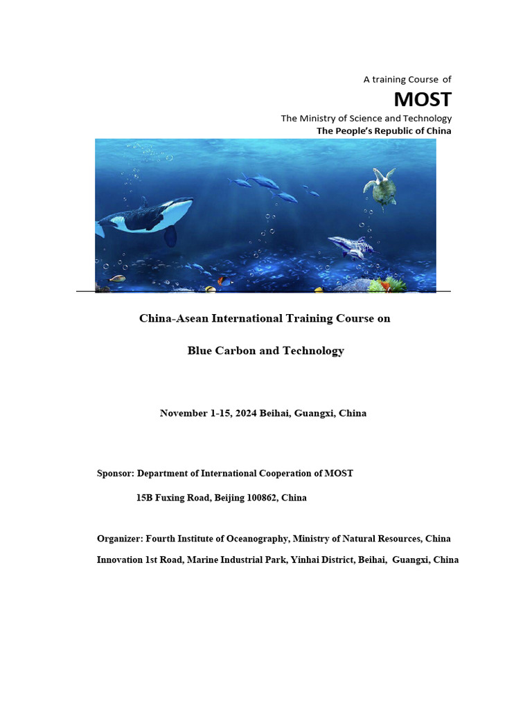 China-ASEAN Blue Carbon Training 2024 | PDF | Conservation Biology ...