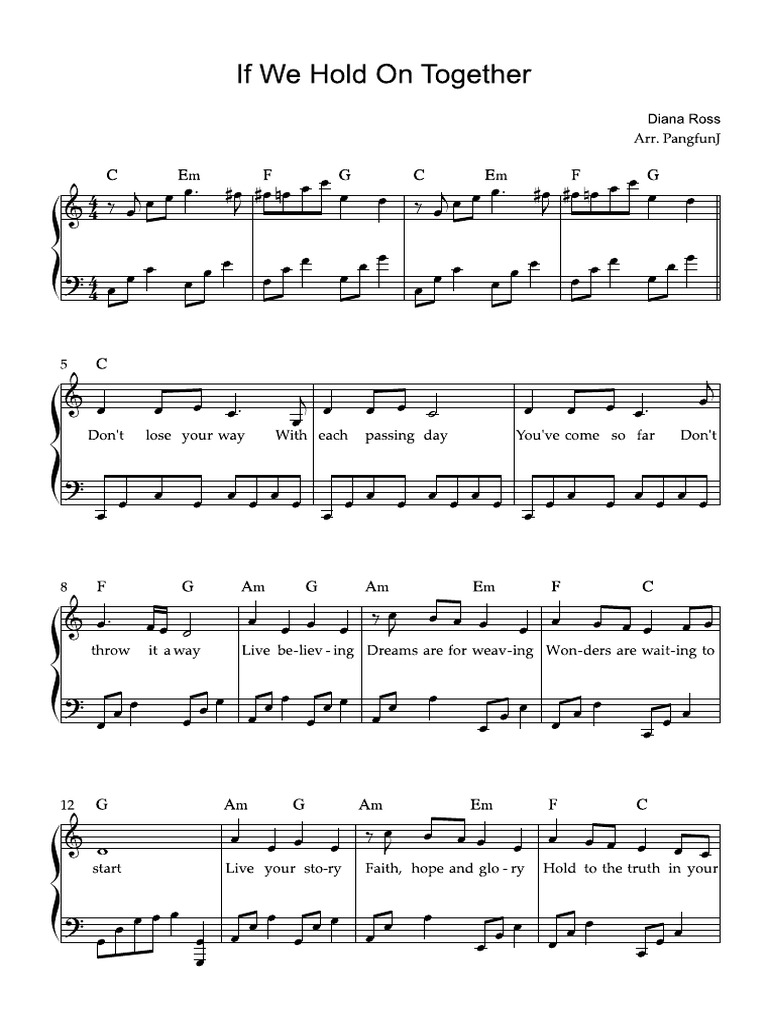 If We Hold On Together | PDF