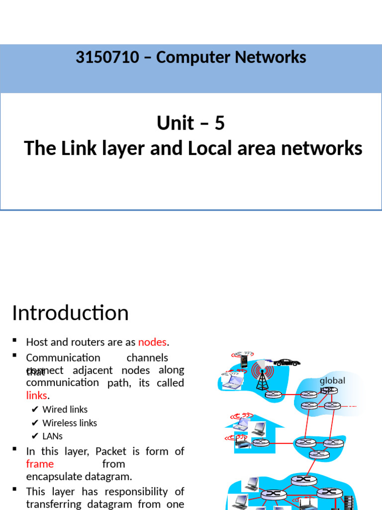 Link Layer & LANs Overview | PDF | Channel Access Method | Ethernet