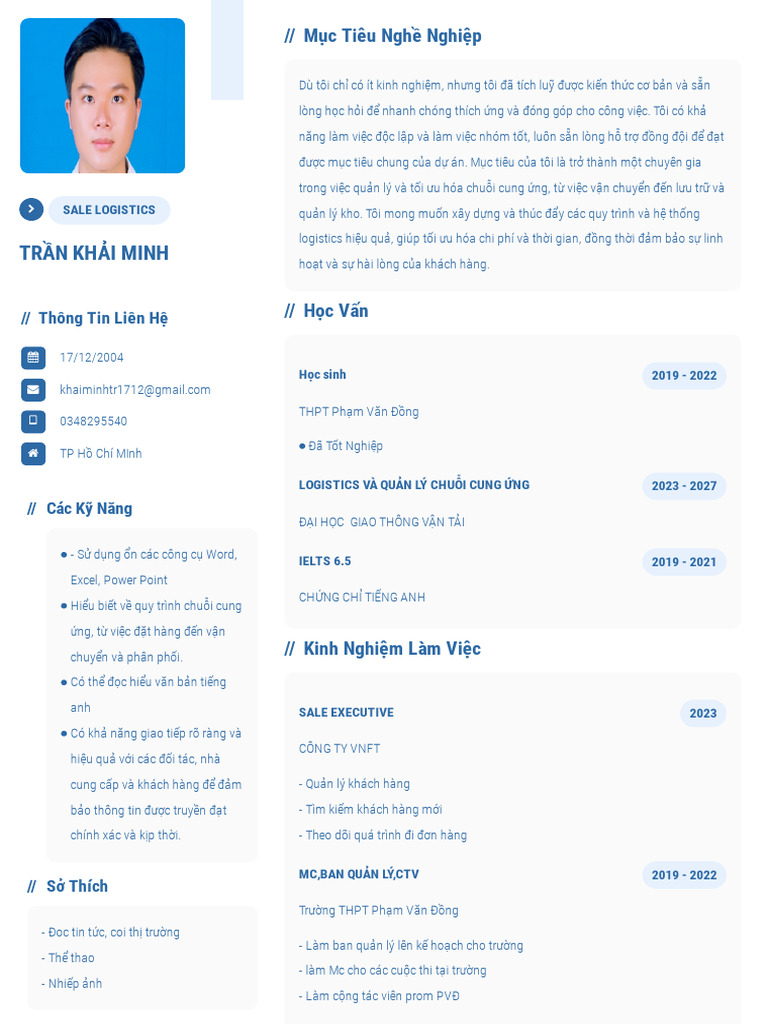 Tran Khai Minh SL New | PDF