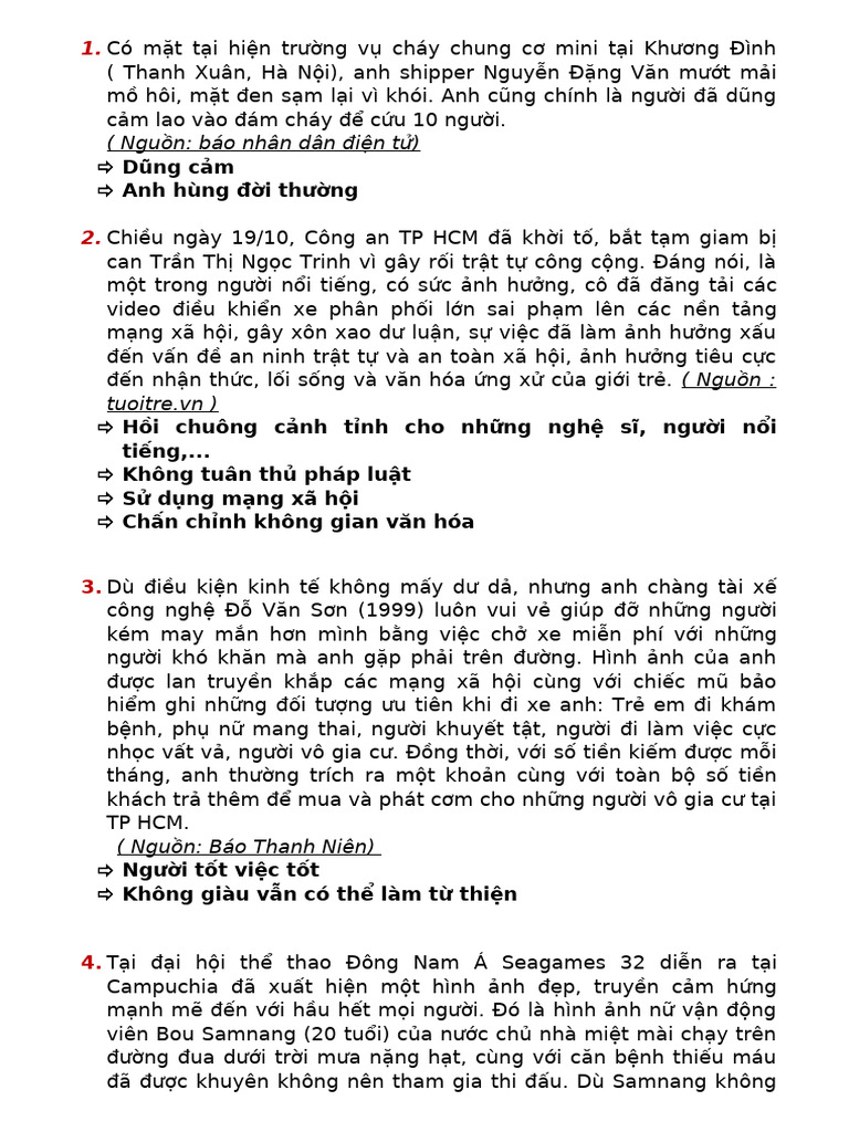 Dẫn Chứng Nlxh Mới | PDF