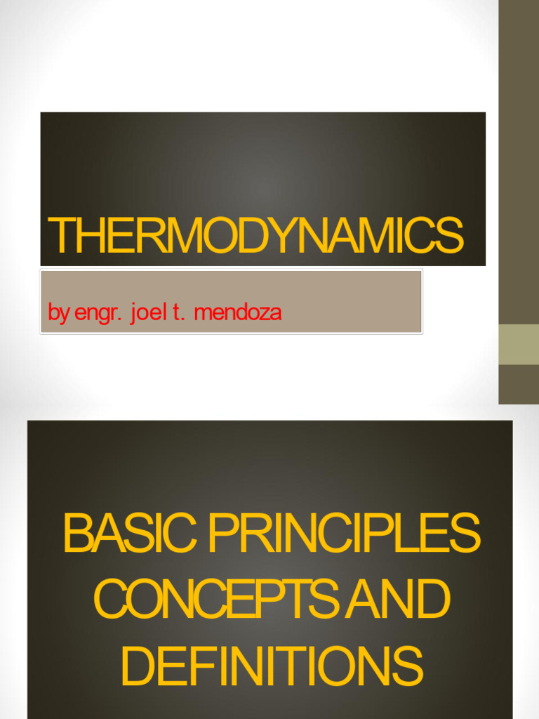 1 - Thermo - Basic-Principles | PDF | Heat | Thermodynamic Equilibrium