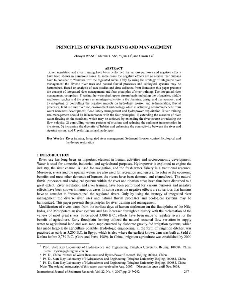 River Training And Management Pdf