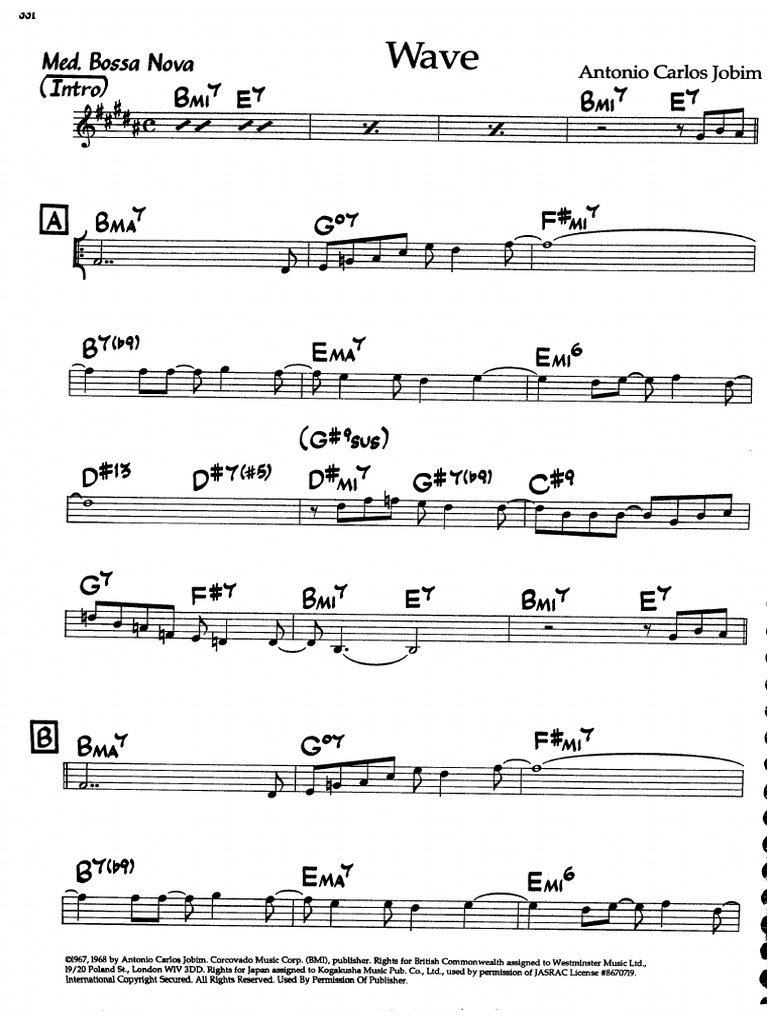 Wave Bossa Nova Eb | PDF