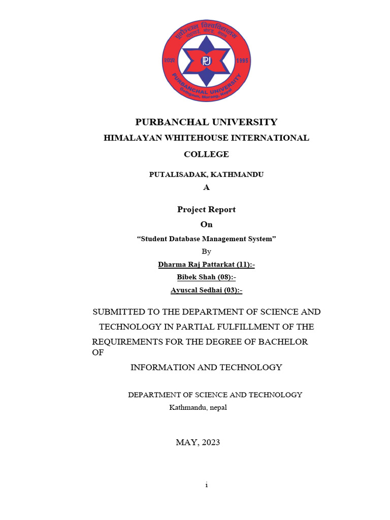 project report | PDF | Databases | Computing project report | PDF | Databases | Computing