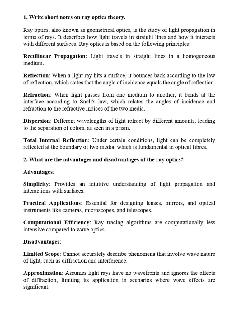 Fibre Optic Full Answers | PDF | Optical Fiber | Waves