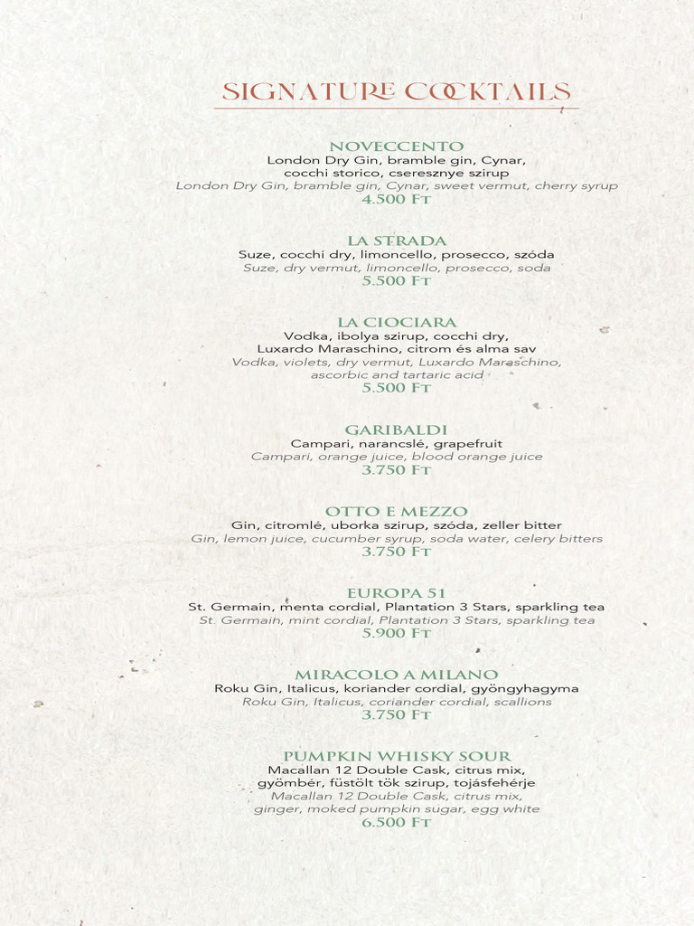 Aleli Budapest Drinks-Menu Web-Compressed 1 | PDF | Fermented Drinks | Italian Wine