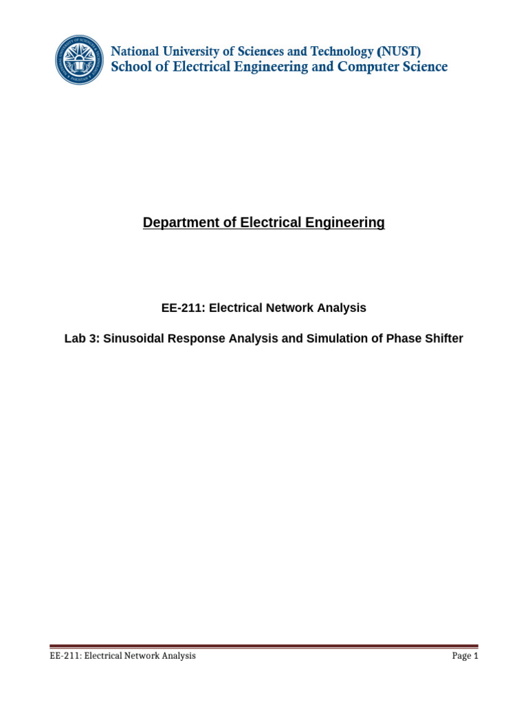 Lab Report 03 | PDF | Electrical Impedance | Electrical Network