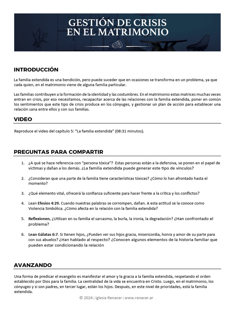 5 - La Familia Extendida Leccion GDV | PDF | Amor | Matrimonio