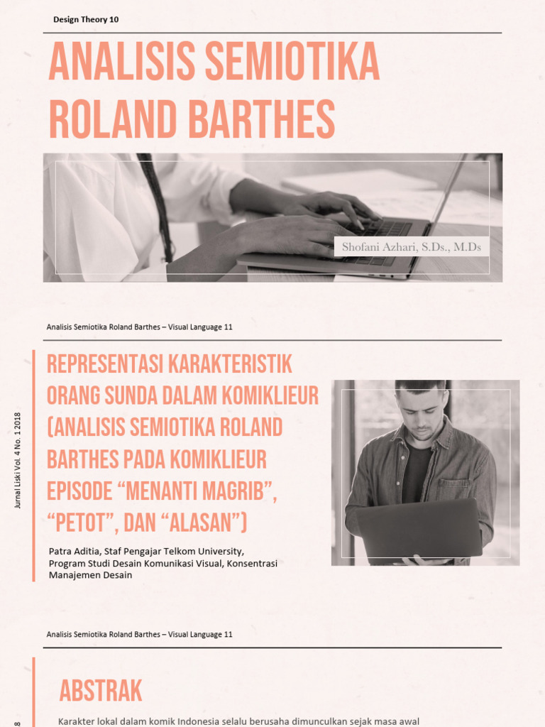 Analisis Semiotika Roland Barthes (Studi Kasus) | PDF