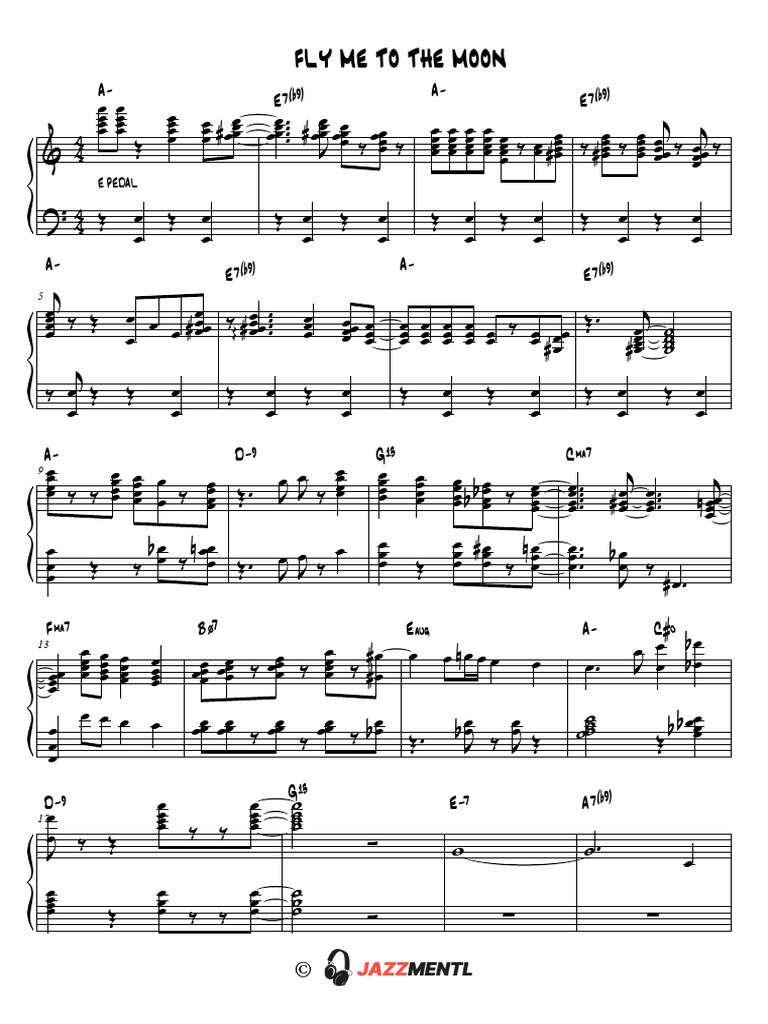 Fly Me To The Moon 2C Beegie Adair | PDF