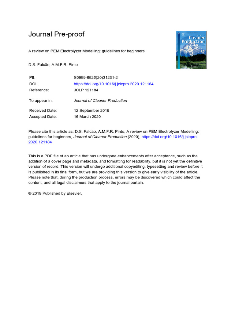 PEM Electrolyzer Modelling Guide | PDF | Fluid Dynamics | Electrochemistry