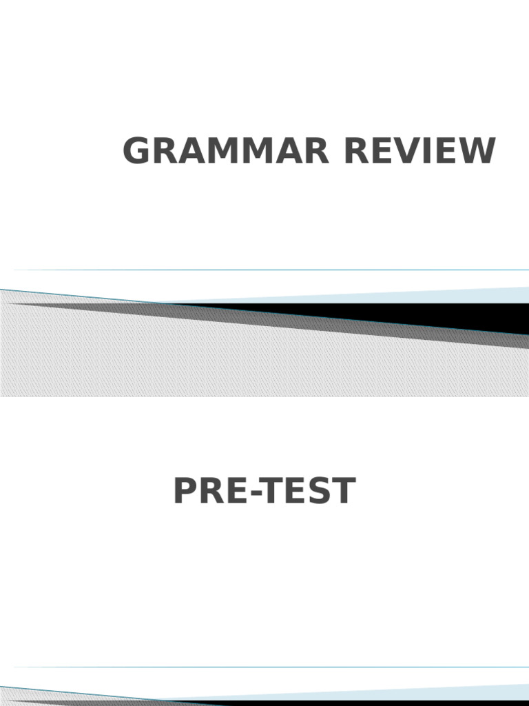 4 Basic Grammar Review New | PDF | Grammatical Number | Pronoun
