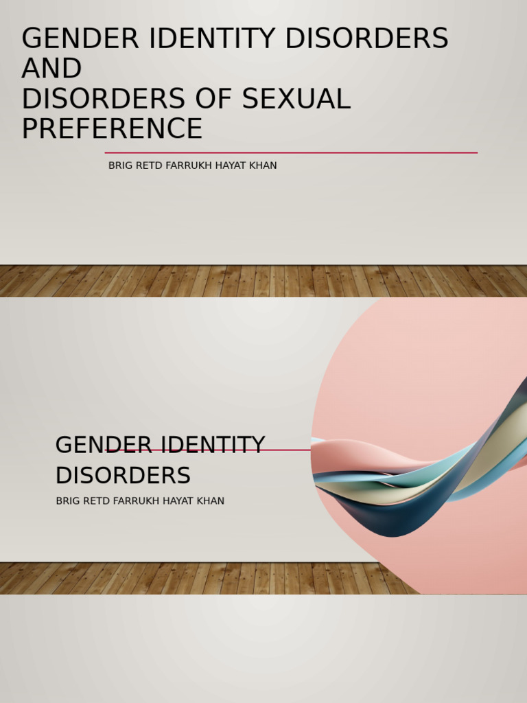 Gender Identity Disorders and Disorders of Sexual Preference | PDF ...