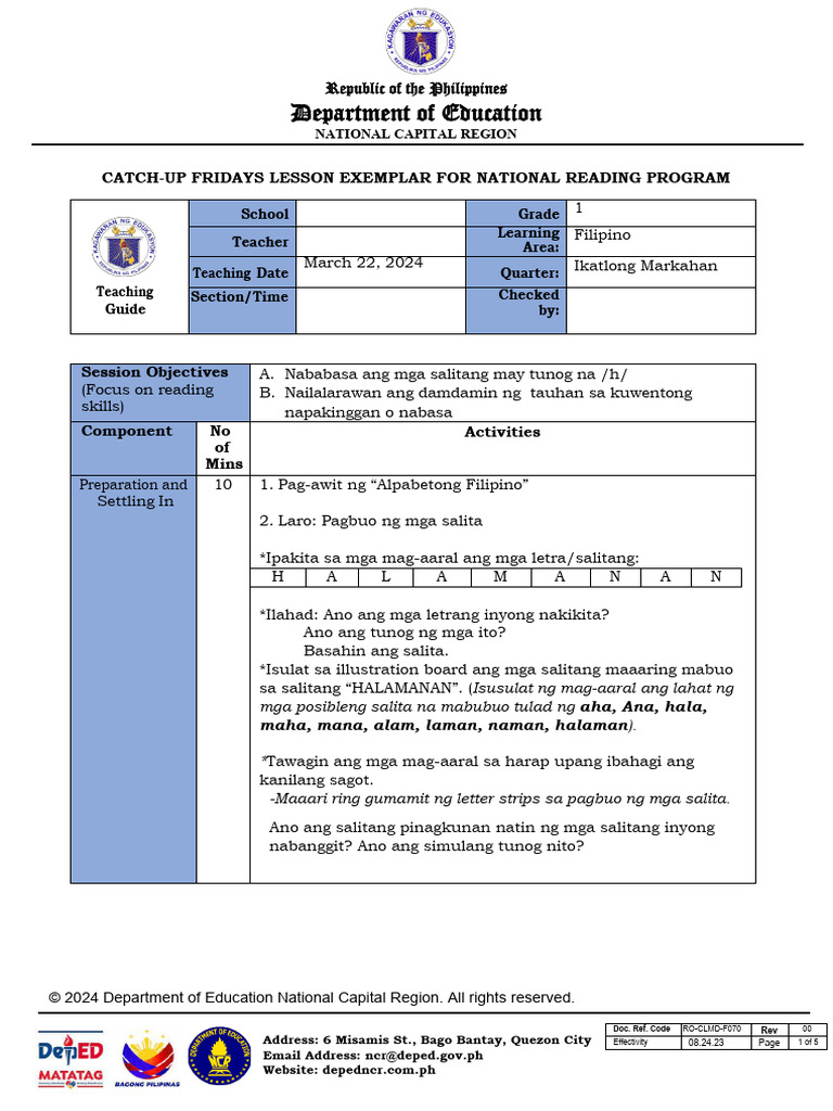 V3 NRP 1 March-22 FinalMaterial | PDF