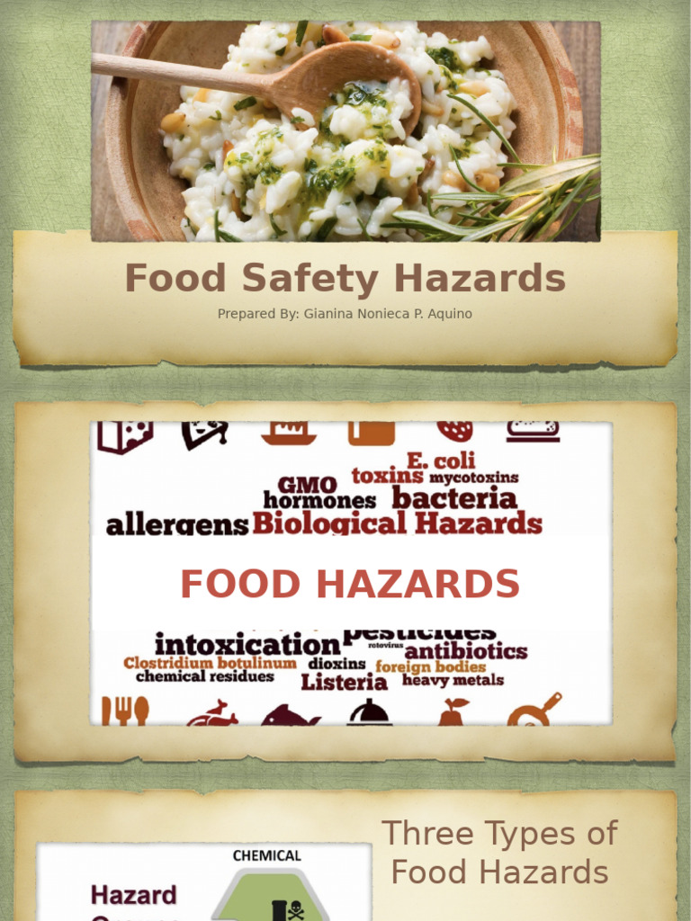 Understanding Food Safety Hazards | PDF | Foodborne Illness | Hazards
