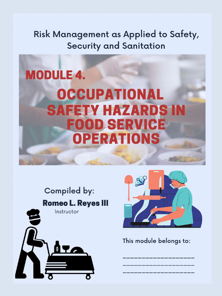 Chapter 4-Occupational Safety Hazards In Food Service Operations | PDF ...