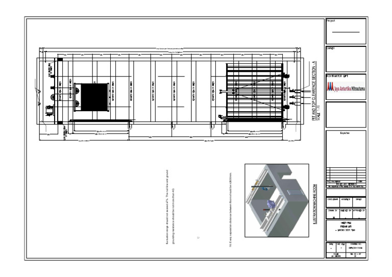 Cold Storage Pluit: Shop Drawing | PDF | Elevator | Door