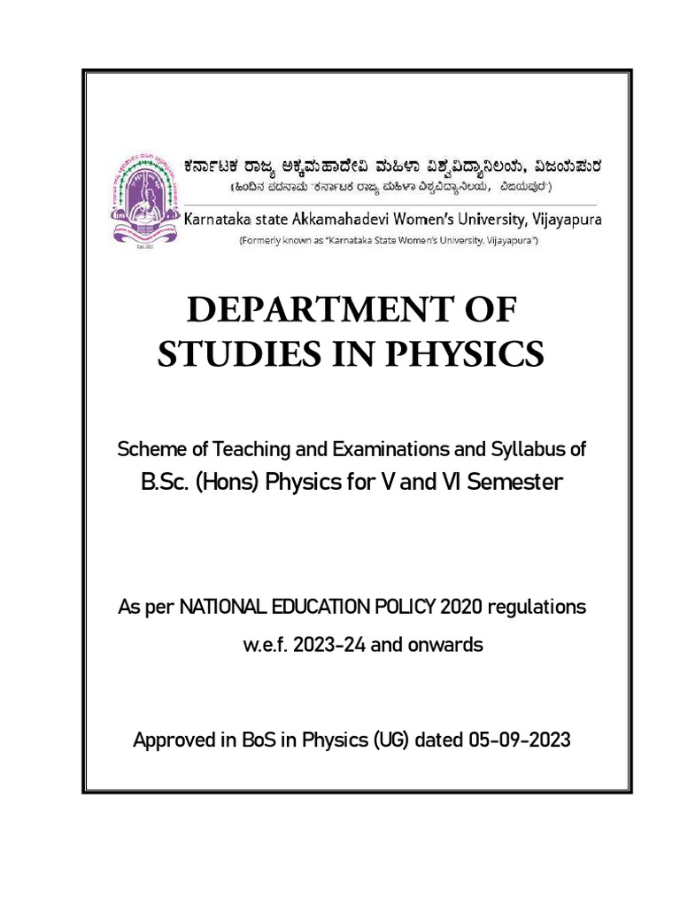 UG-NEP-5th-and-6th-sem-PHYSICS | PDF | Lagrangian Mechanics | Special Relativity