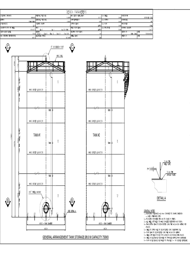 Tank Storage General Arrangement Details | PDF | Technology & Engineering