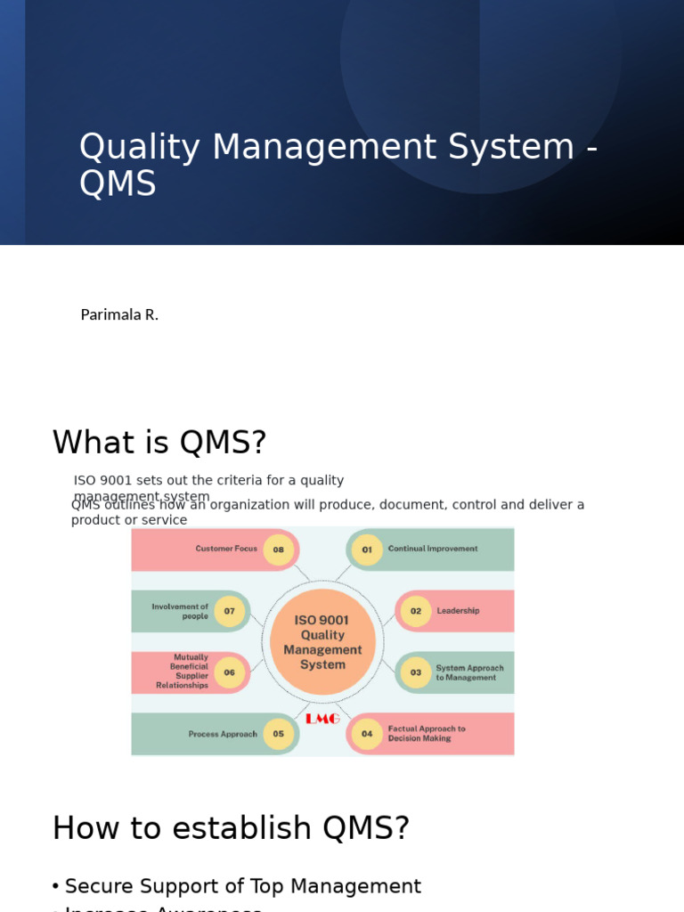 Quality Management System - QMS | PDF | Quality Management System ...