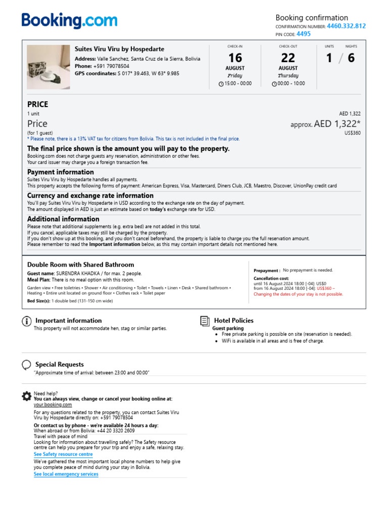 Confirmation SURENDRA KHADKA VVI | PDF | Payments | Credit Card