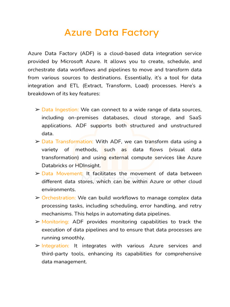 ADF | PDF | Microsoft Azure | Cloud Computing