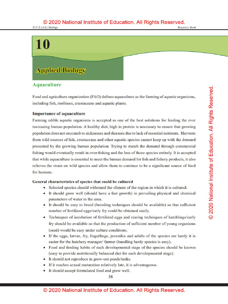 Unit 10 Applied Biology English | PDF