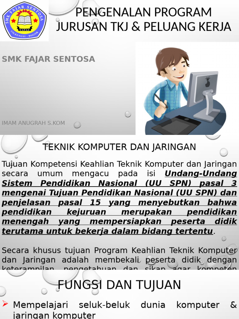 Pengenalan Program Jurusan TKJ & Peluang Kerja | PDF | Seni | Komputer