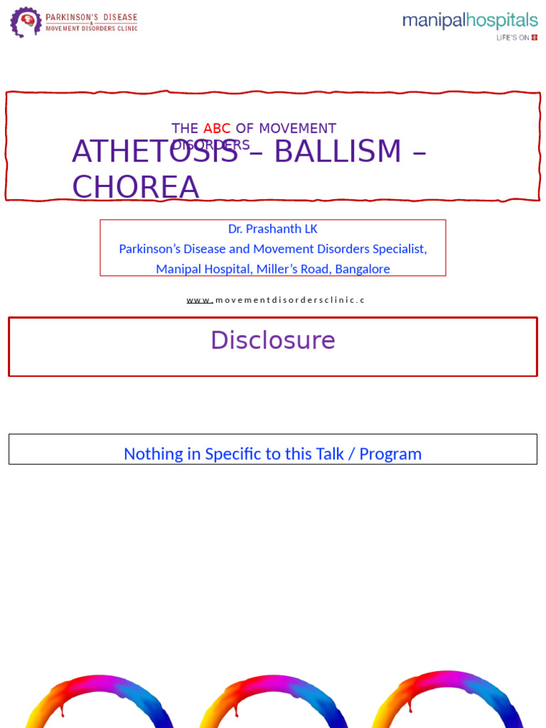 Athetosis Balism Chorea ABC of Movement Disorders | PDF | Genetic ...