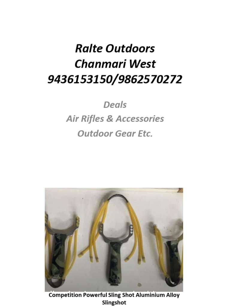 Ralte Outdoors Product List | PDF