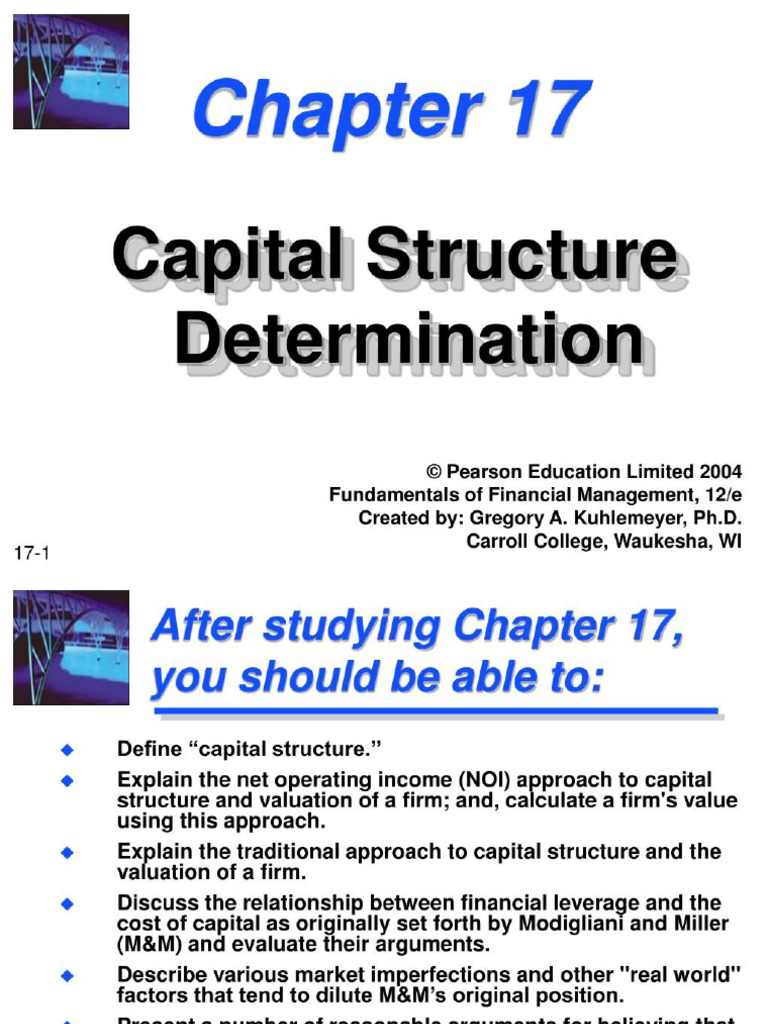 FM II Chapter 1 PT III, Capital Structure Policy & Leverage | PDF